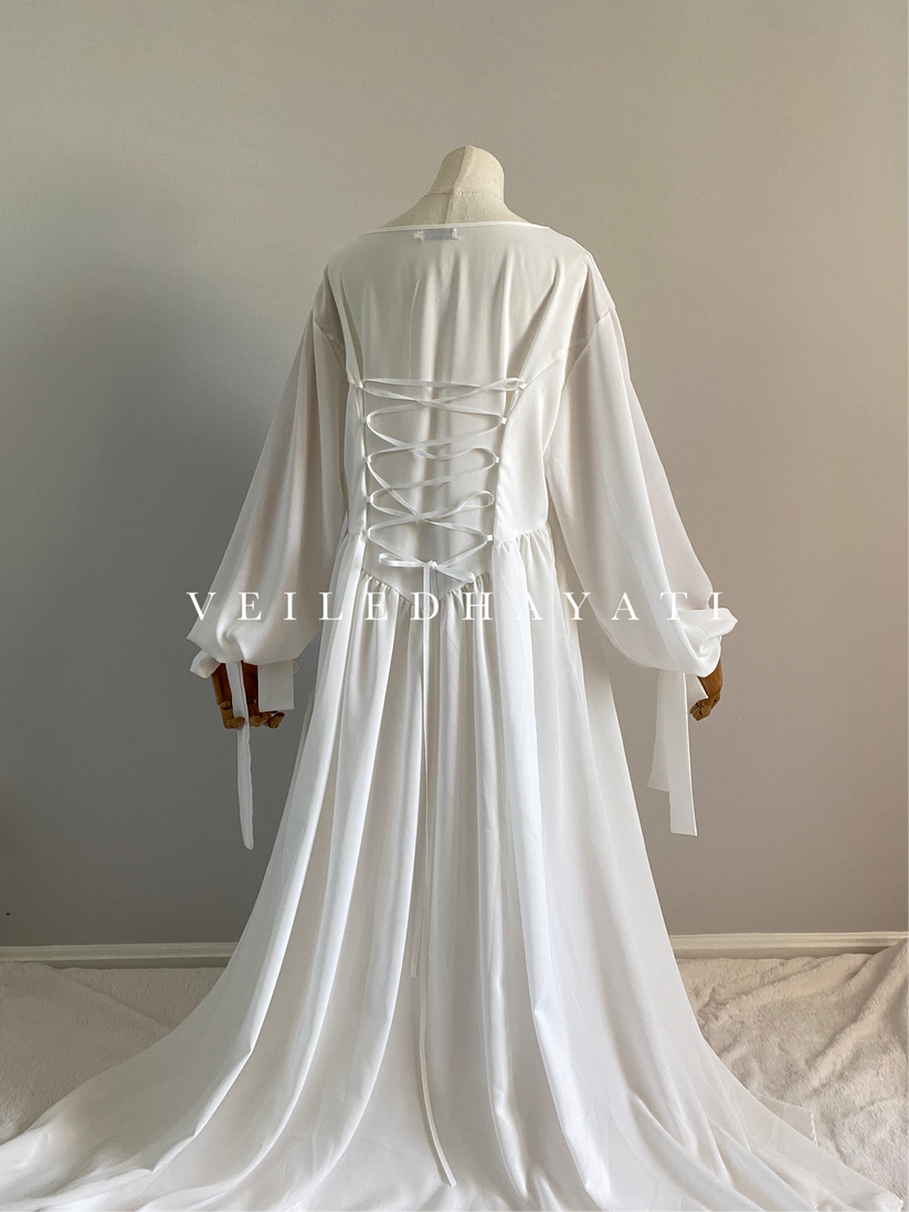 White Swan | Princessa Abaya ♡ – Veiled Hayati