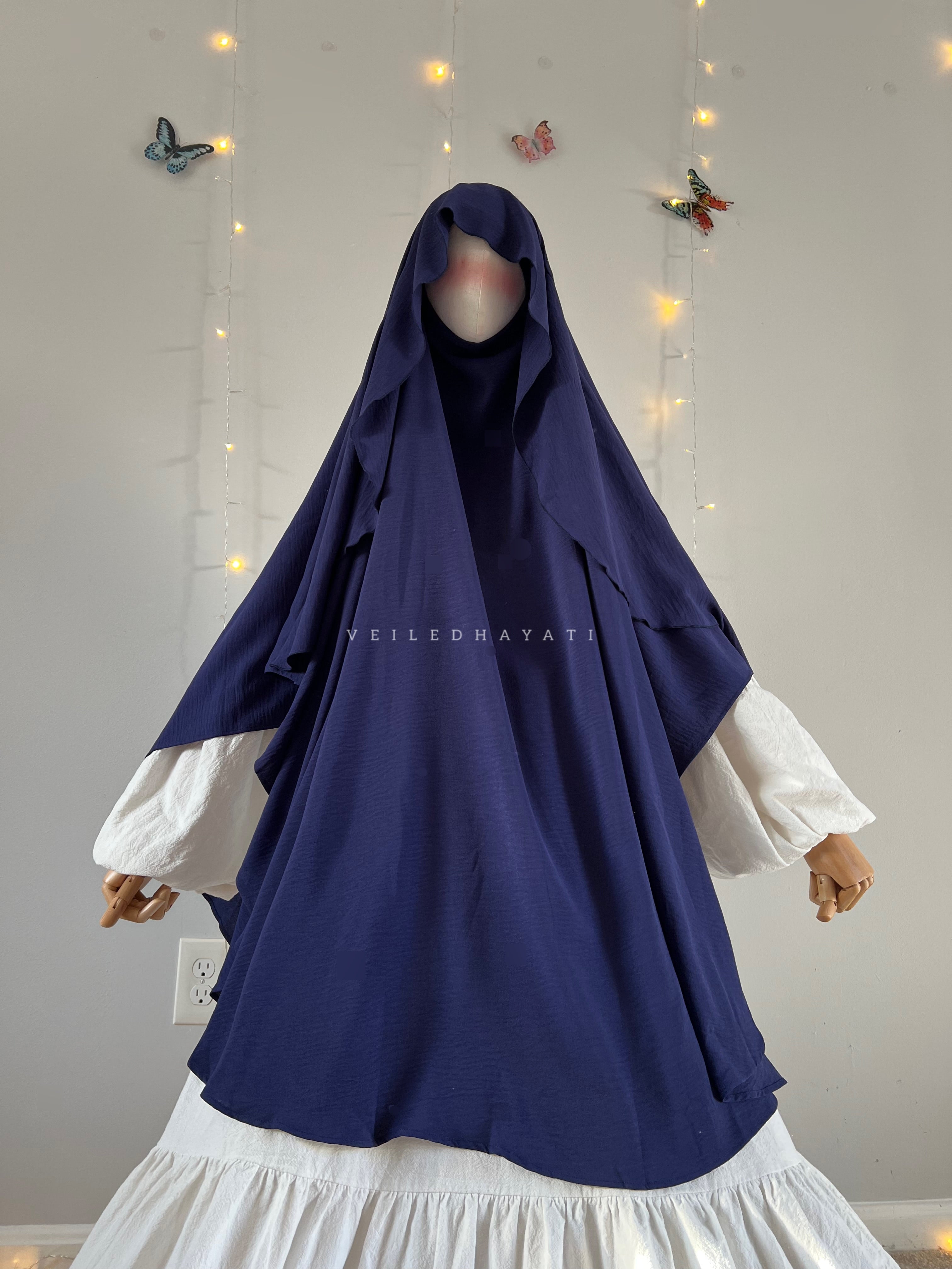 Blueberry Jam | Butterfly Khimar ♡ – Veiled Hayati
